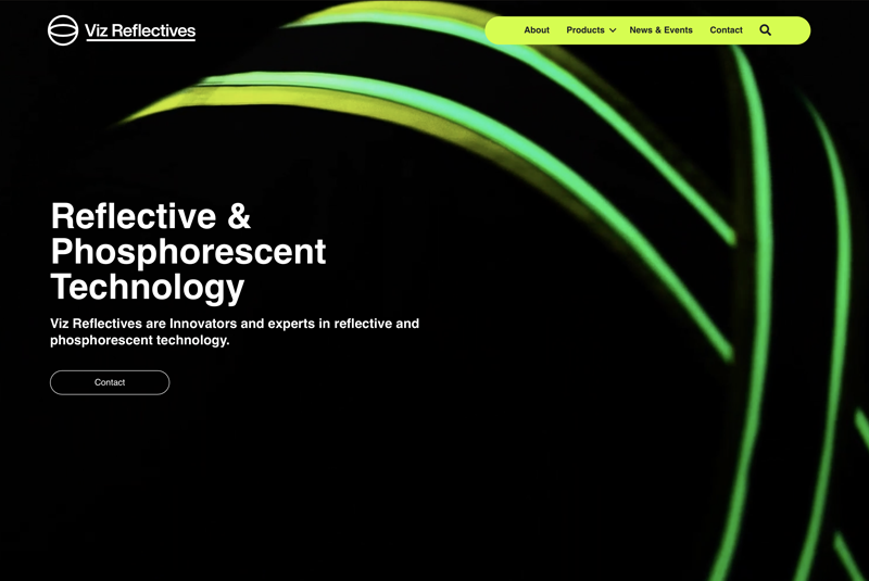 Viz Reflectives – Website Design – Red Fred Creative